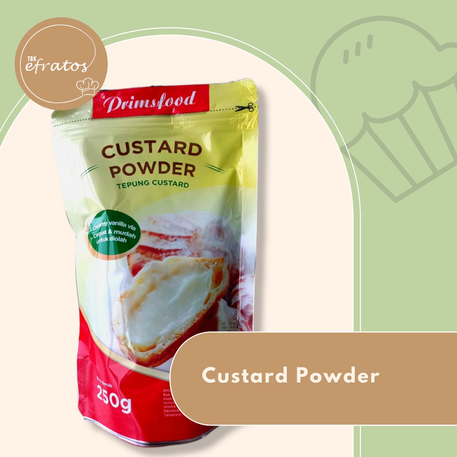 Jual TEPUNG CUSTARD POWDER PrimsFood Custard Powder 250g / VLA PREMIX ...