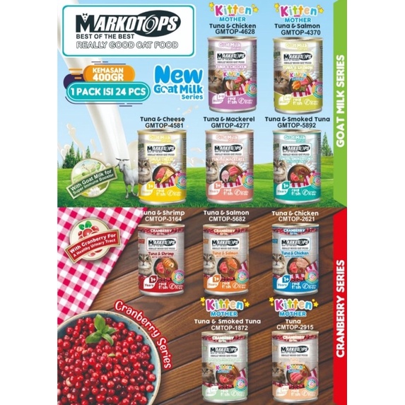 Jual Markotop kaleng kiten dan adult 400gr | Shopee Indonesia