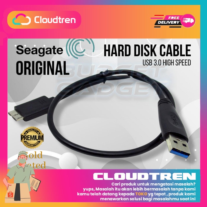 Jual Kabel Hard Disk Seagate HDD USB 3.0 to Micro B Cable (ORIGINAL ...