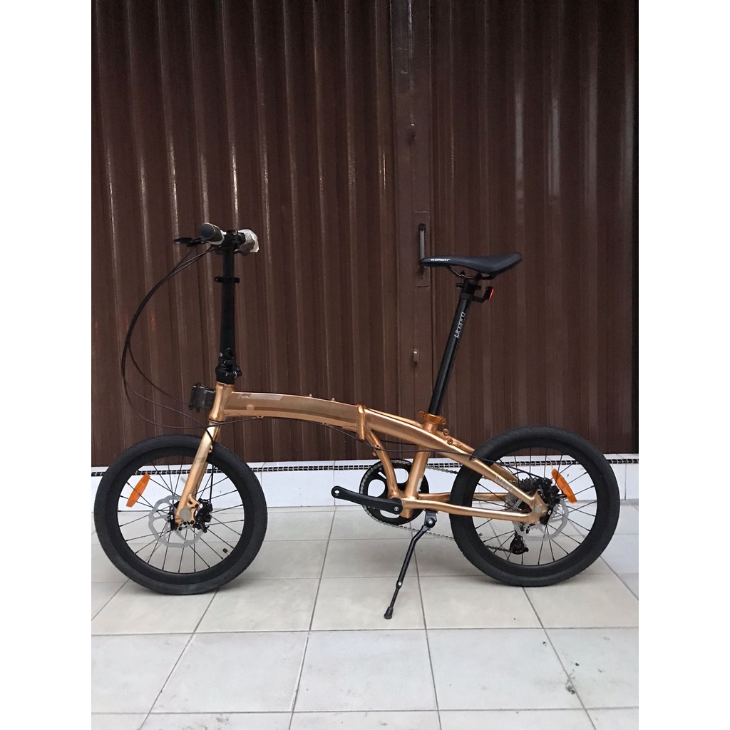 Jual (BATAM) Sepeda Lipat Element Ecosmo GOLD Build | Shopee Indonesia