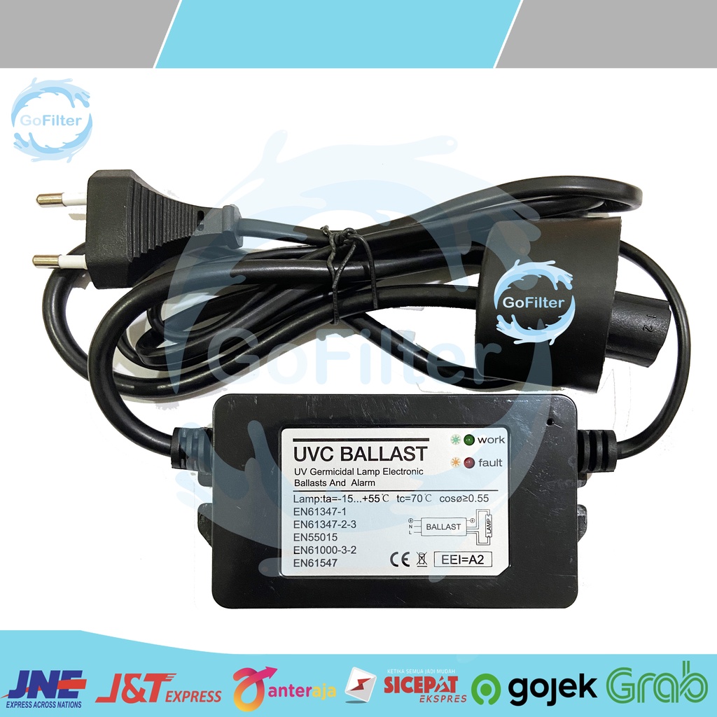 Jual BALLAST ADAPTOR LAMPU UV UVC 8 12 GPM ULTRAVIOLET 32 39 WATT ...