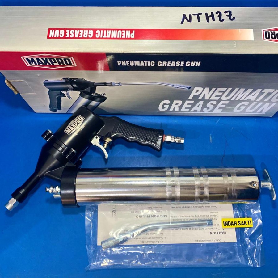 Jual Pompa Gemuk Angin Air Grease Gun Pneumatic Grease Gun 400cc Maxpro ...