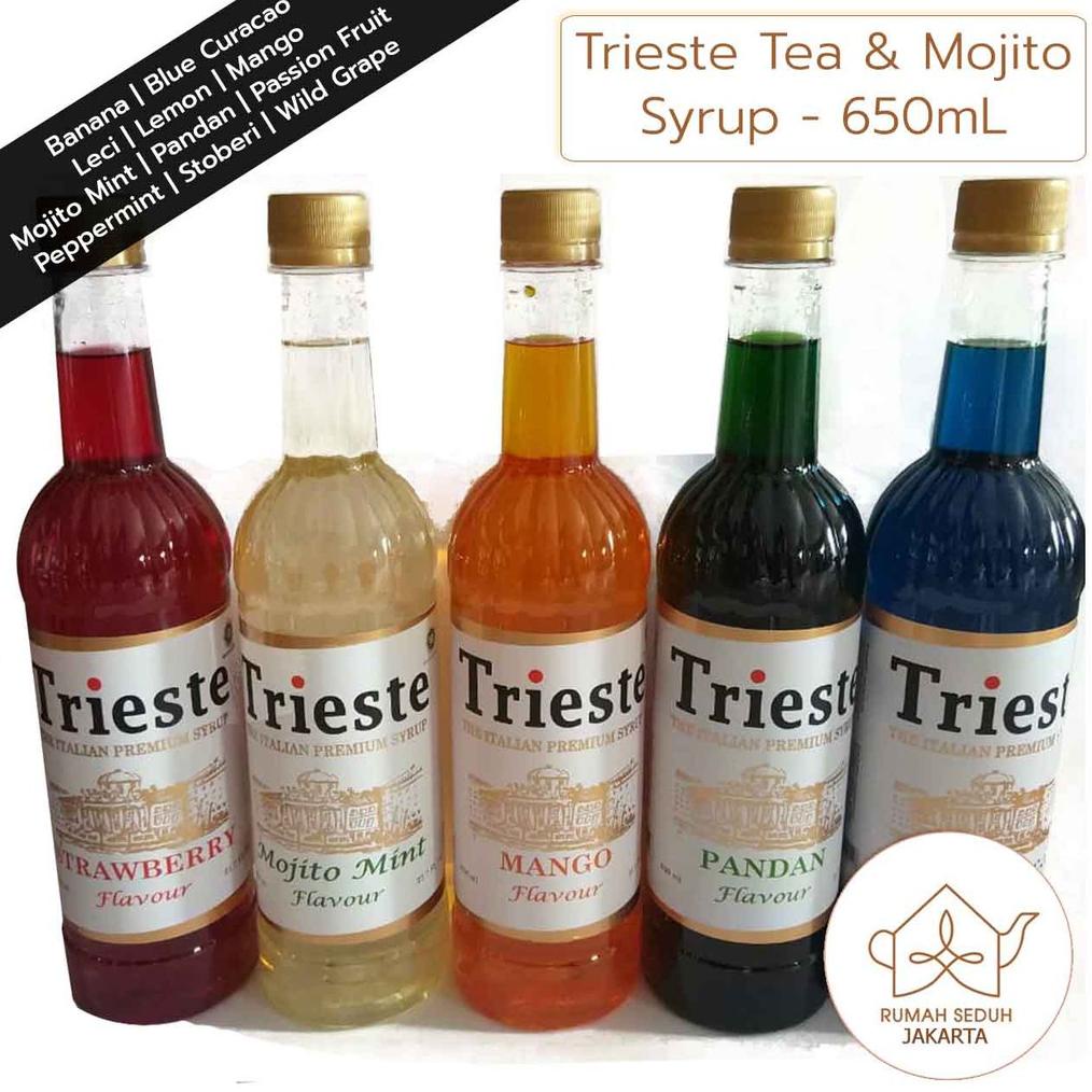 Jual [BAYAR DITEMPAT] Trieste Italian Syrup 650 mL - Tea and Mojito ...
