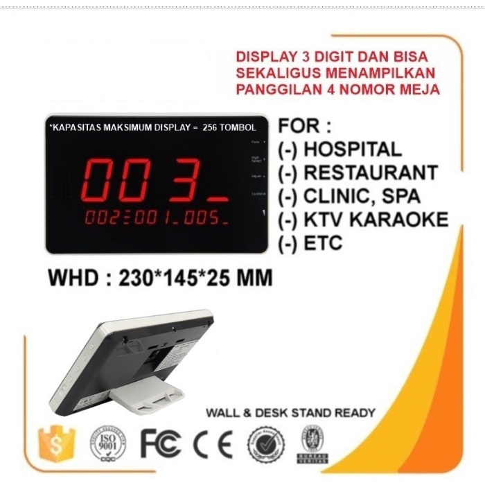 Jual BELL BEL TABLE MEJA CAFE RESTORANT RESTORAN REST CALL CALLING ...