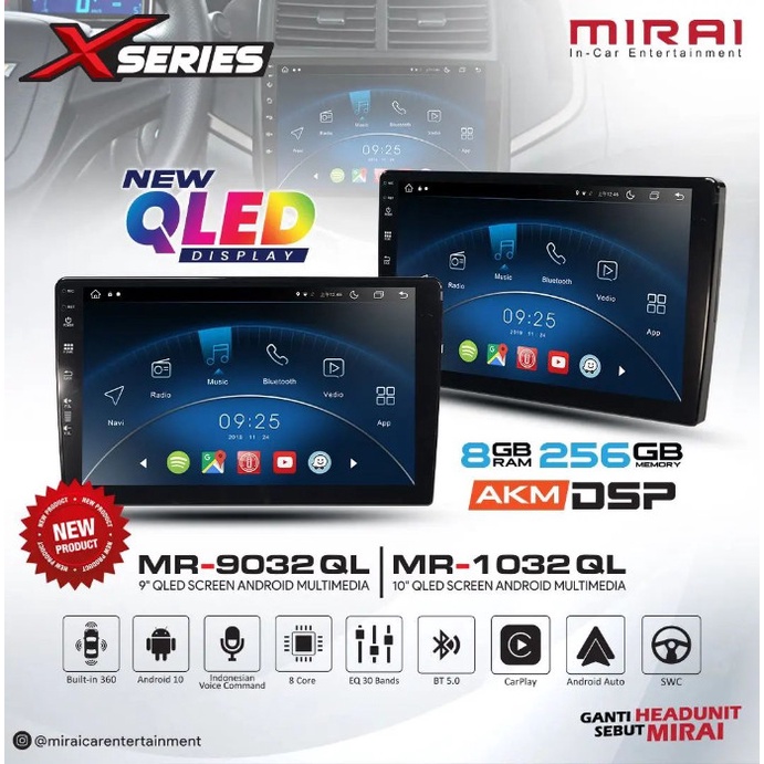 Jual Head Unit Mirai X Series MR-9032/1032 QL | Shopee Indonesia