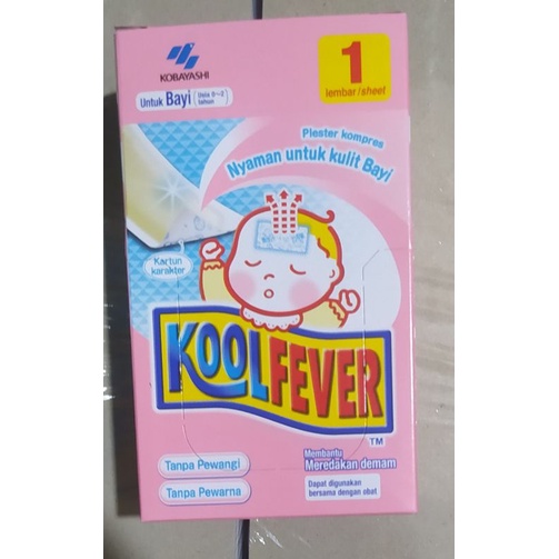 Jual kool fever box/kompres merendakan demam/plaster kompres/kool fever ...