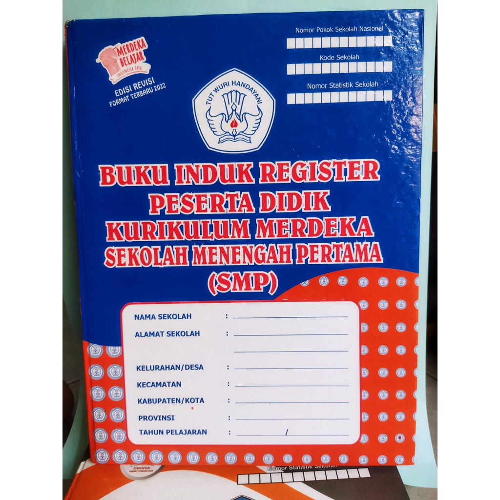 Jual BUKU INDUK SISWA KURIKULUM MERDEKA SMP - BUKU INDUK KURMER SMP | Shopee Indonesia
