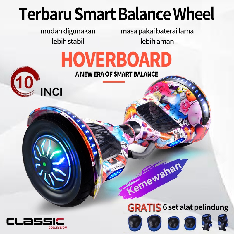 Jual 10 Inch Hoverboard - Smart Balance Wheel /with Bluetooth Speaker ...