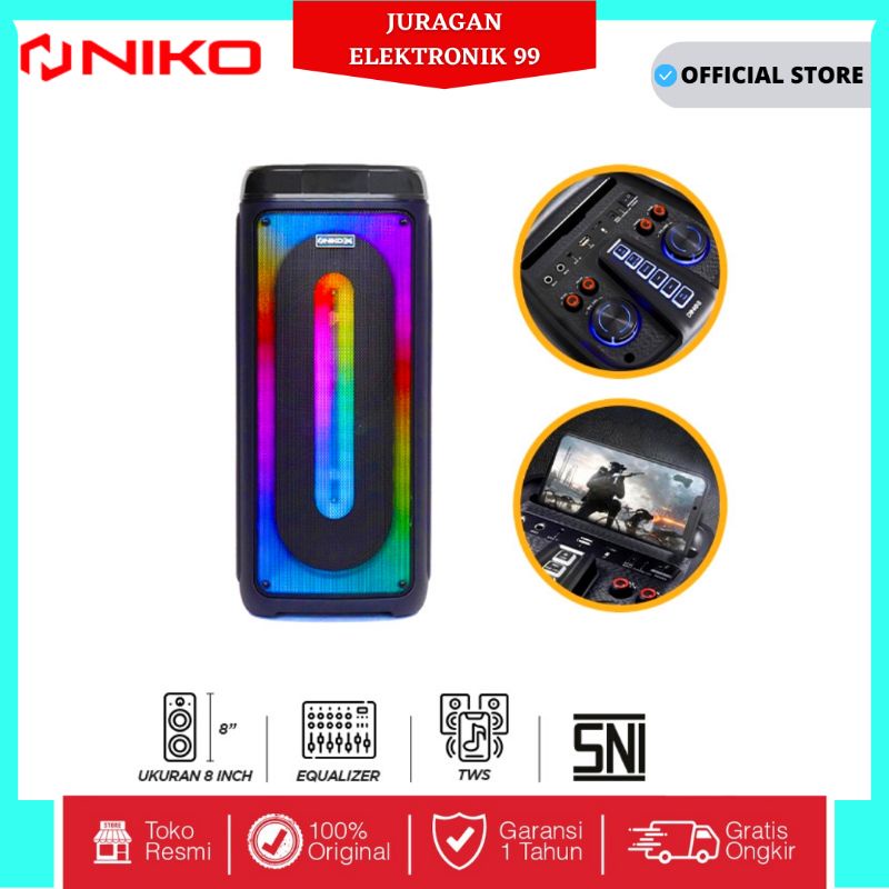Jual SPEAKER NIKO DINO NIKO Speaker Trolley Dino 8 Series 8C | Shopee ...