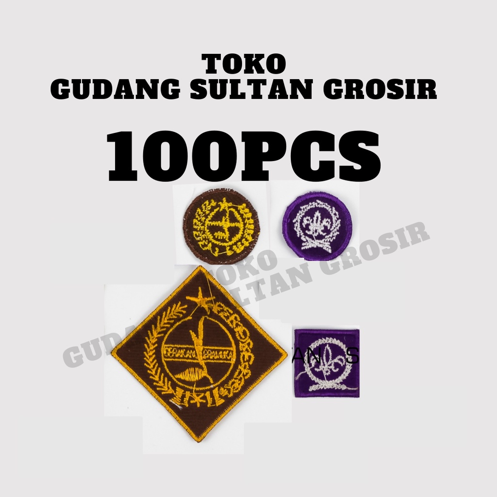 Jual GROSIR 100PCS - BORDIR LOGO SERAGAM PRAMUKA Aksesoris Kitri Bedge ...