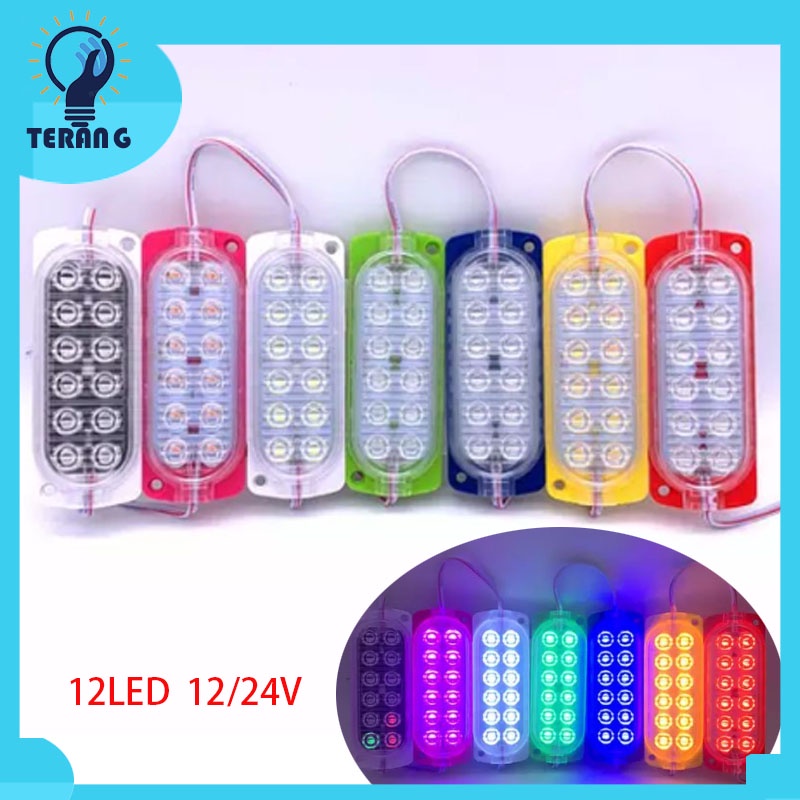 Jual LED MODUL LAMPU 12 MATA SMD 2835 10438 12 VOLT DAN 24 VOLT ...