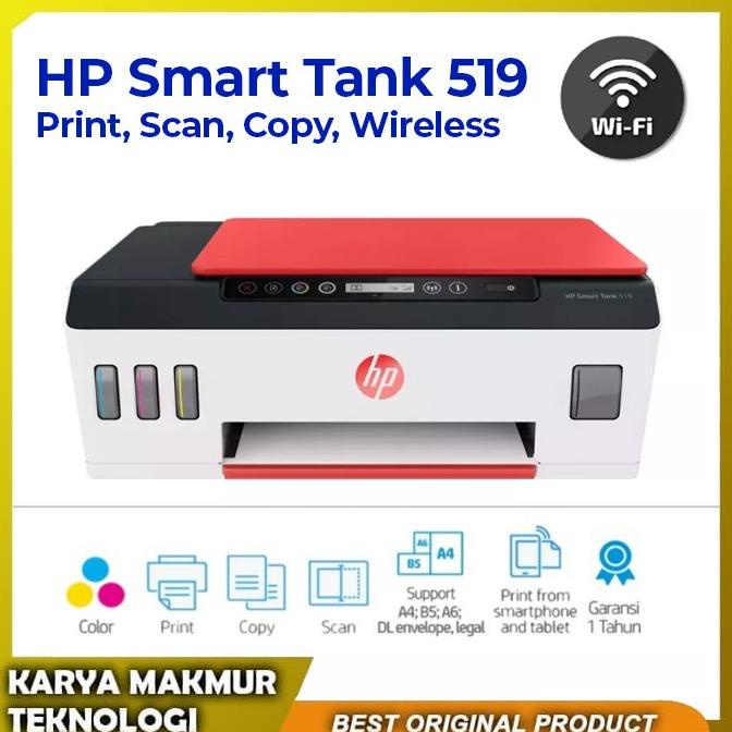 Jual Promo HP Smart Tank 519 Wireless All in One Printer | Shopee Indonesia