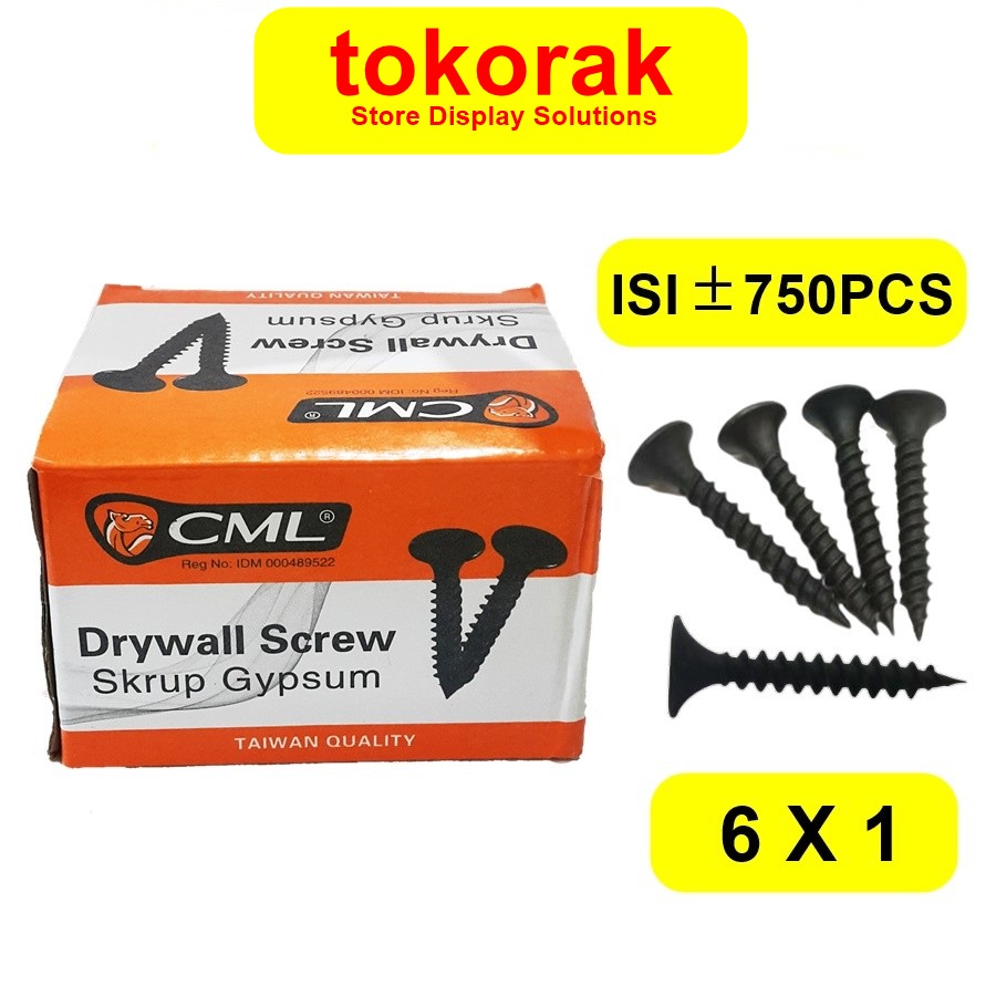 Jual SKRUP GYPSUM 6 X 1 INCH CAMEL SEKRUP GIPSUM 2,5 CM DRYWALL SCREW 6X1" | Shopee Indonesia