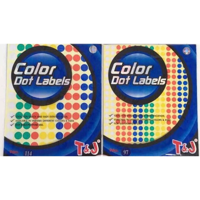 Jual Tom & Jerry Mix Color Sticker Dot Label / Stiker Bulat T&J Warna ...