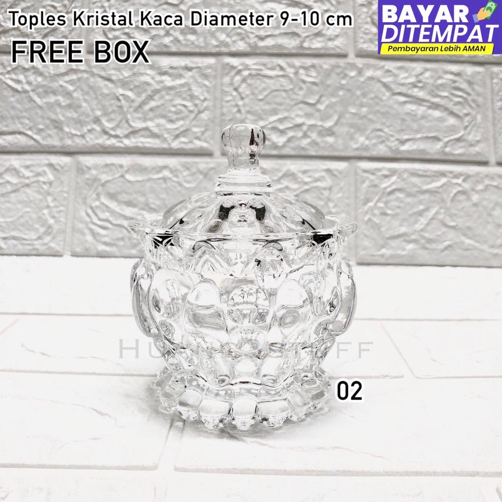 Jual Toples Kristal Kaca / Glassware Jar Crystal Candy Jar / Toples ...