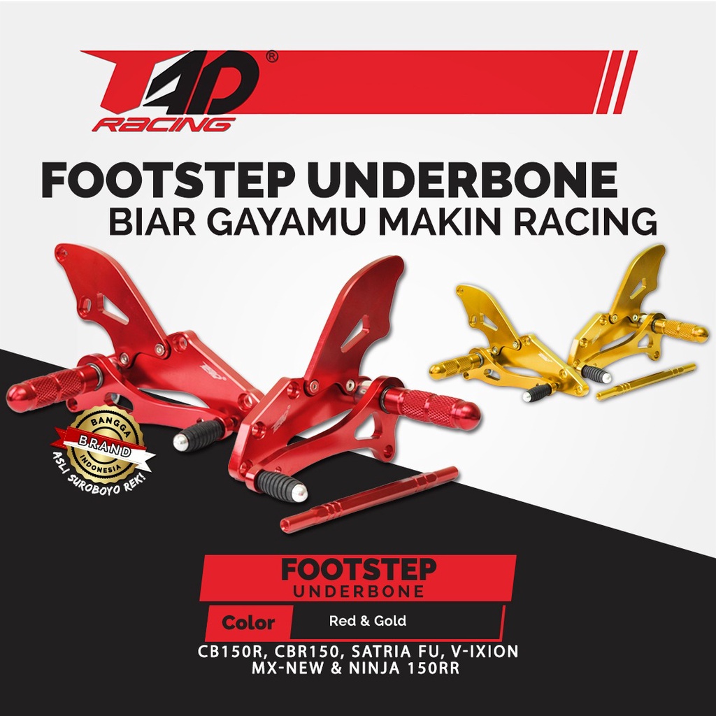 Jual FOOTSTEP UNDERBONE TAD CNC | Shopee Indonesia