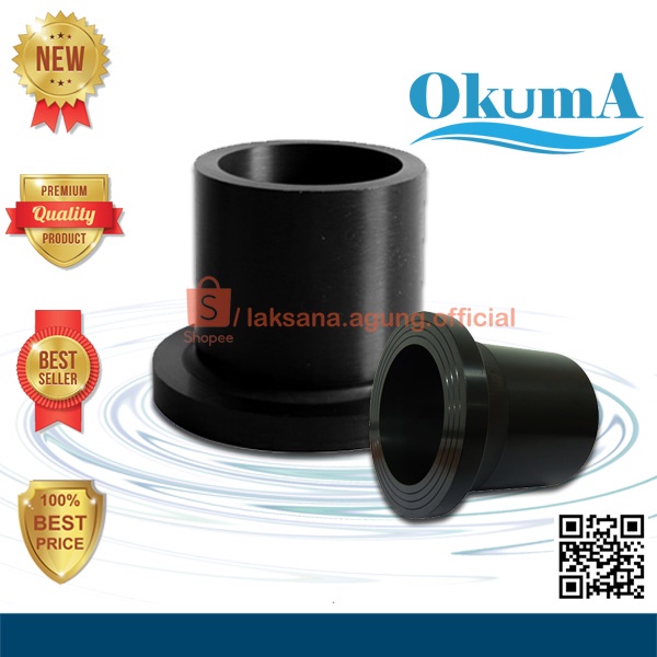Jual Okuma - Stub End hdpe Pn10 90 mm PE100 Sdr17 | Buat pipa hdpe 3 inch | Shopee Indonesia
