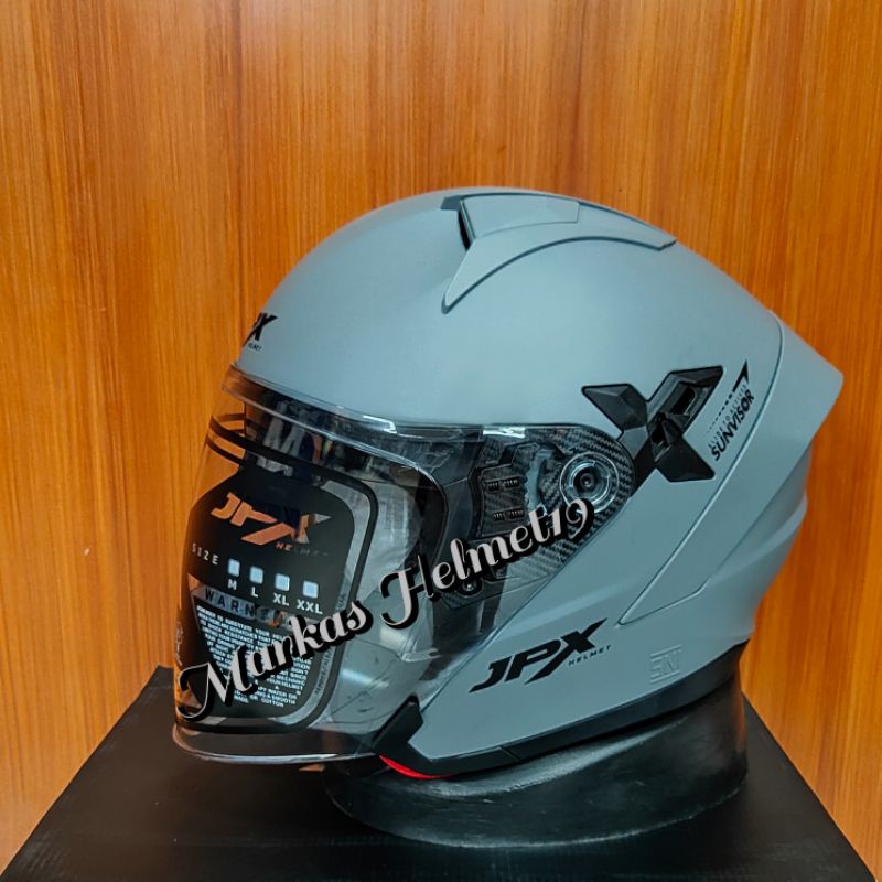 Jual Helm Half face JPX NOVA X SOLID Original JPX ( CUCI GUDANG ...