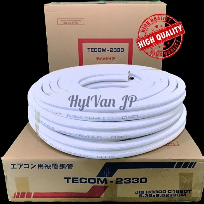 Jual Pipa AC Tecom untuk R32 dan R410a ukuran 1/4 3/8 Permeter | Shopee ...