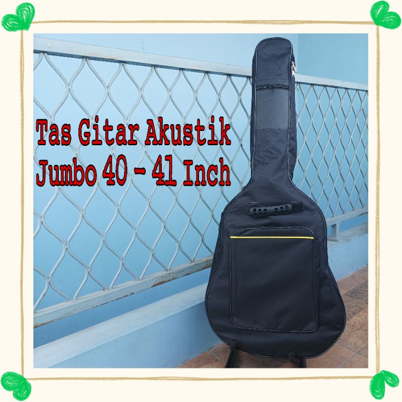 Jual Tas Gitar Akustik Waterproof Hitam Jumbo 40 - 41 Inch | Shopee ...