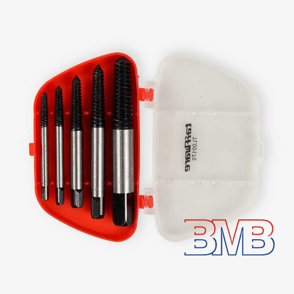 Jual N22 Set Mata Bor Extractor Broken Screw Remover 5 in 1 Taffware ...
