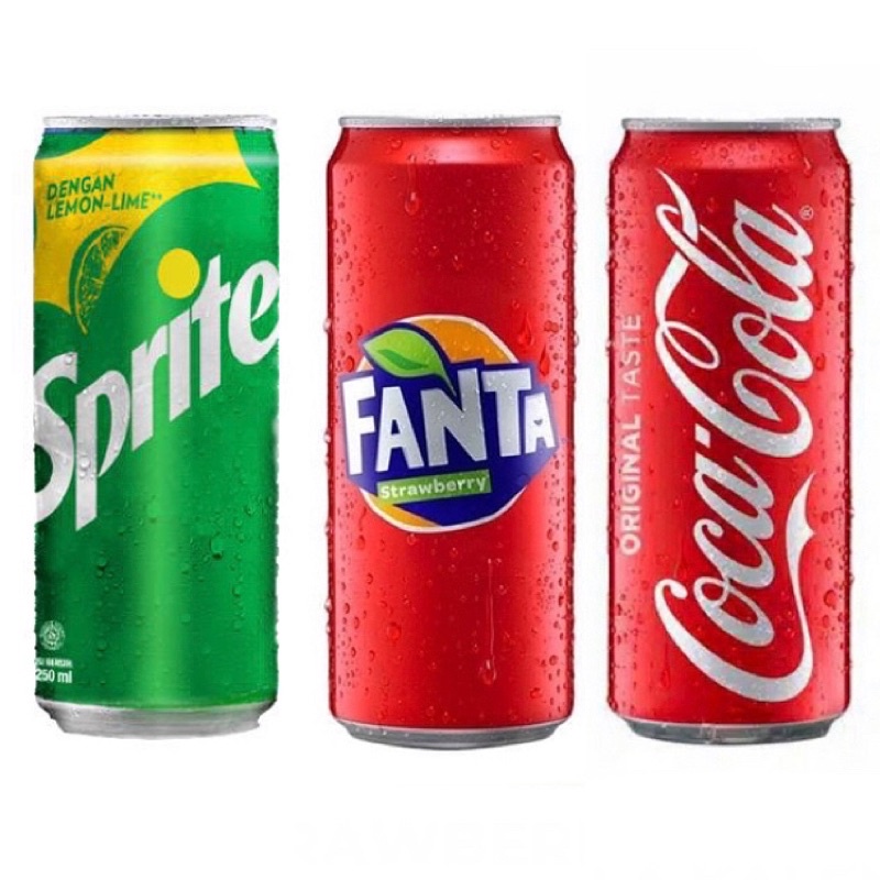 Jual Sprite / Slim / Can / 250 mL / Fanta / Strawberry / Coca-Cola | Shopee Indonesia