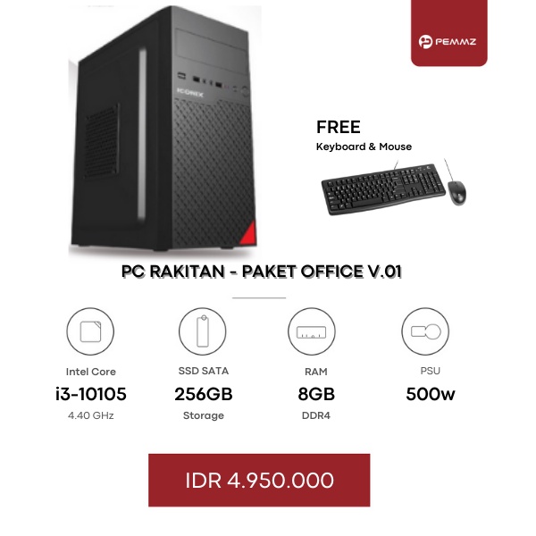 Jual PC RAKITAN - PAKET OFFICE V.01 | Shopee Indonesia