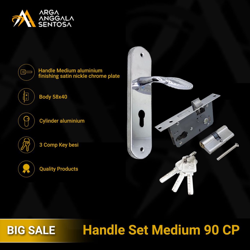 Jual Gagang Pintu Set / Handle Pintu Set Medium | Shopee Indonesia