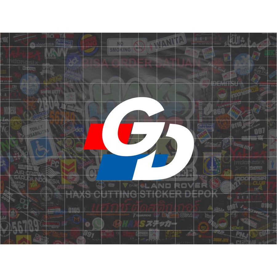 Jual Cutting Sticker Garasi Drift GD V1 Ukuran 6 Cm Untuk Motor Mobil ...