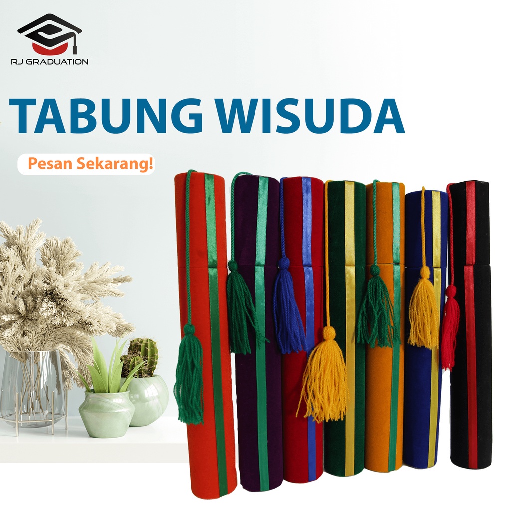 Jual RJLINEN Tabung Wisuda Atribut Perlengkapan Toga Tempat Ijazah ...