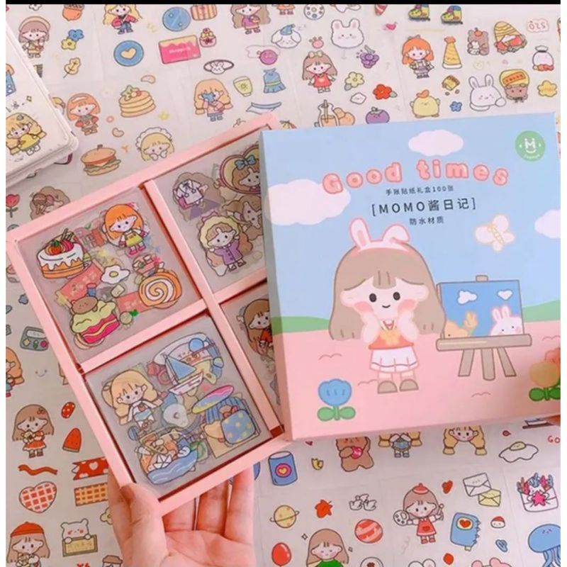 Jual Stiker Motif Kartun Korea Stiker 2D Stiker Lucu Stiker Dekorasi ...