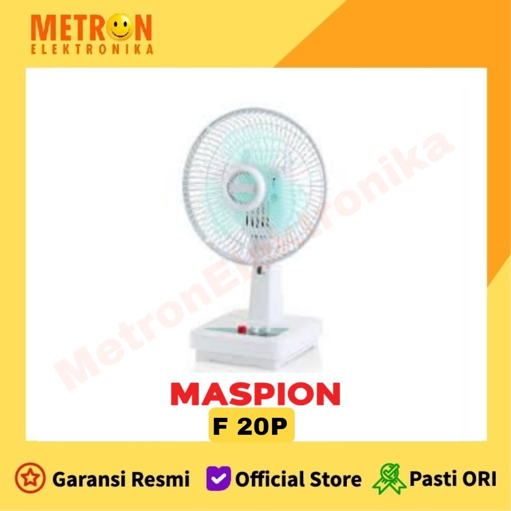 Jual MASPION F 20P KIPAS ANGIN / DESK FAN 8 INC / F20P | Shopee Indonesia