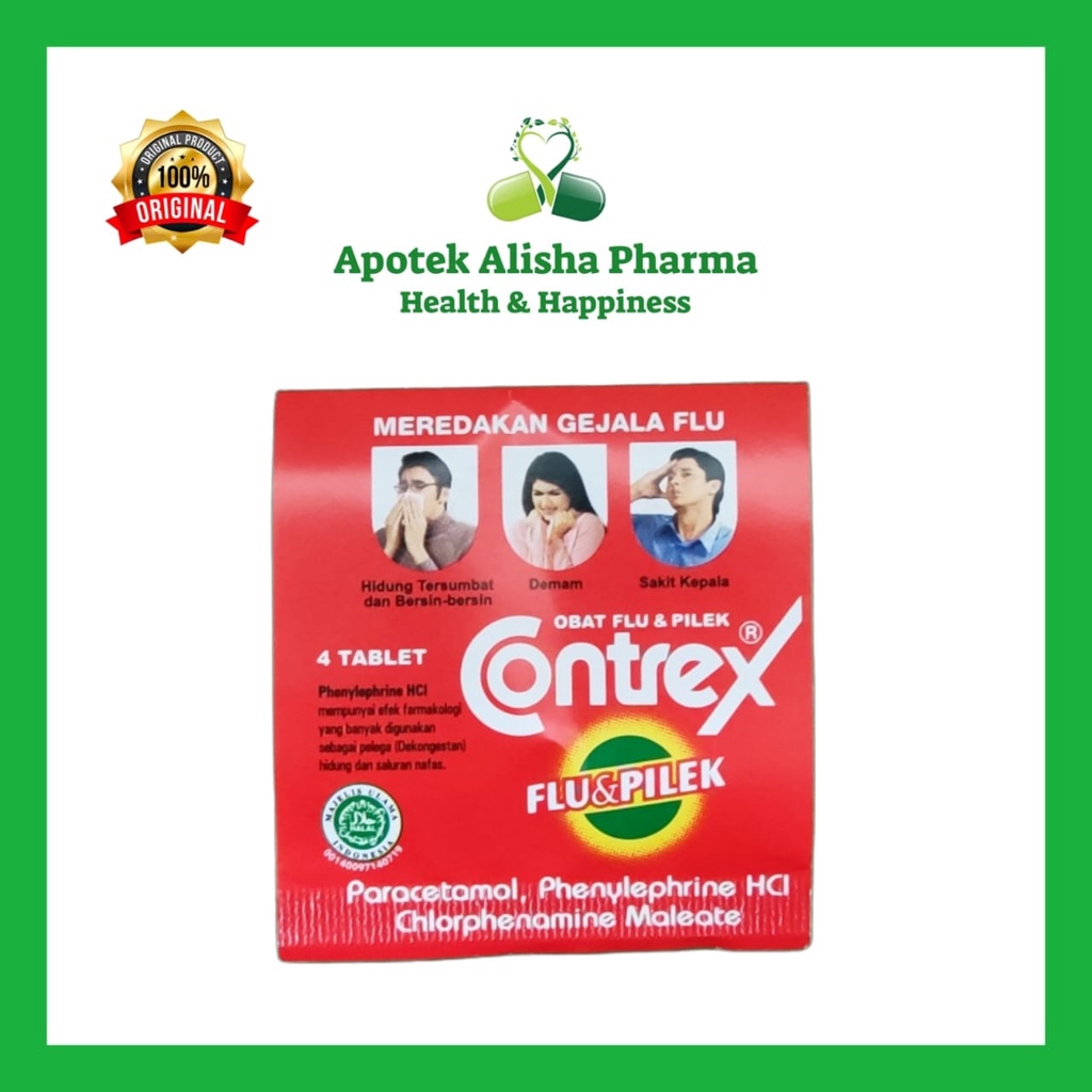 Jual Contrex Flu & Pilek Tablet Box isi 50 Strip | Shopee Indonesia
