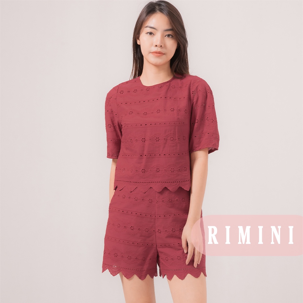 Jual RIMINI - One Set Wanita Broklat Katun Berlengan Celana Pendek S-L - Paula Edge 524661 ...