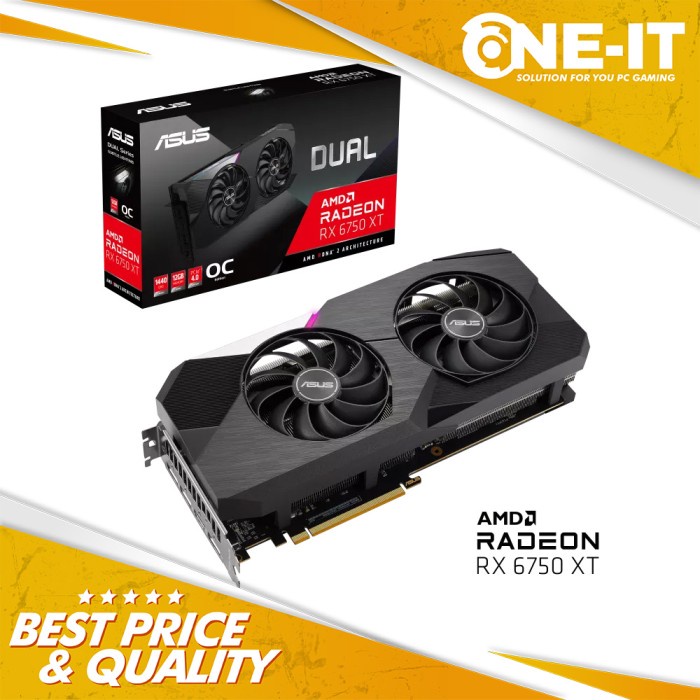 Jual VGA ASUS Dual Radeon RX 6750 XT OC 12G 12GB GDDR6 | Shopee Indonesia