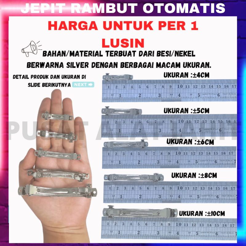 Jual JEPIT RAMBUT OTOMATIS NEKEL PER LUSIN JEPITAN OTOMATIS BESI PER LUSIN | Shopee Indonesia