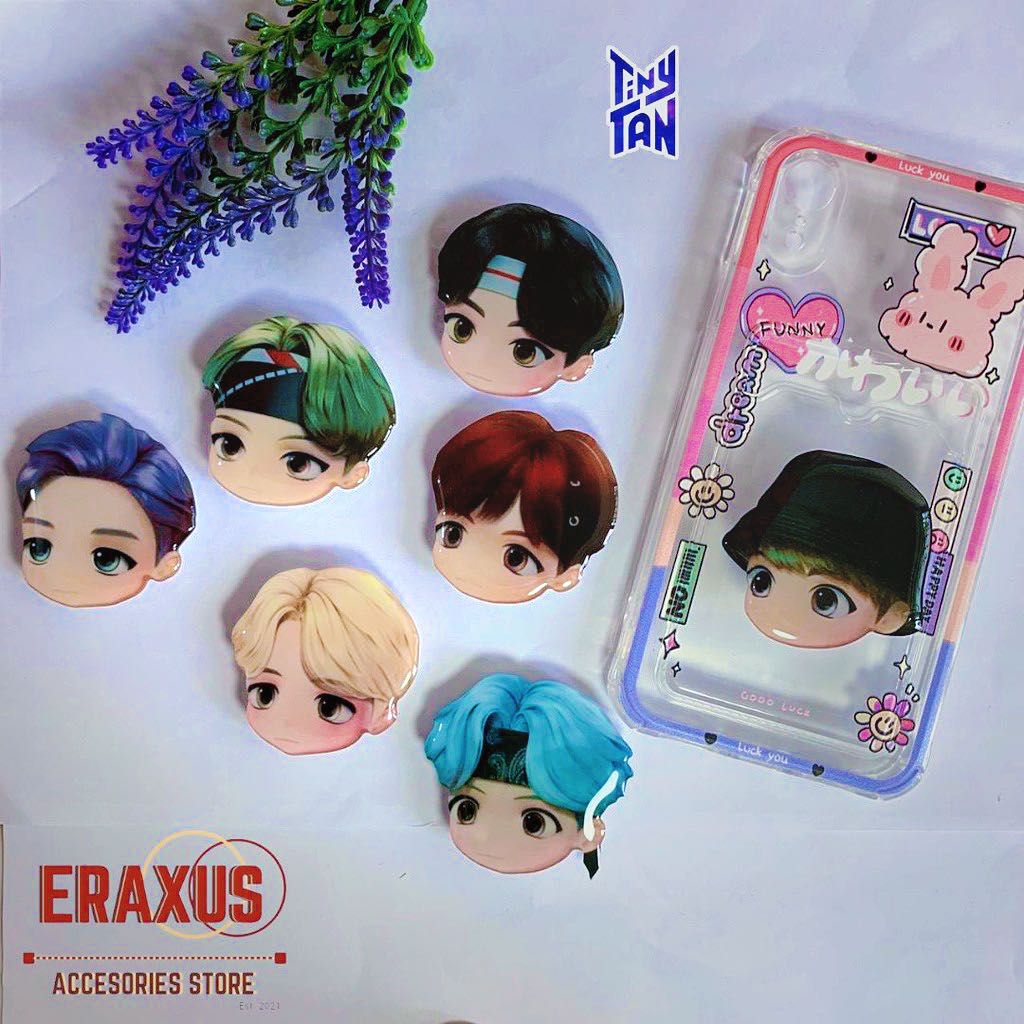 Jual Eraxus POPSOCKET Griptok BTS Bangtan Tiny Tan Phone Holder Acrylic ...