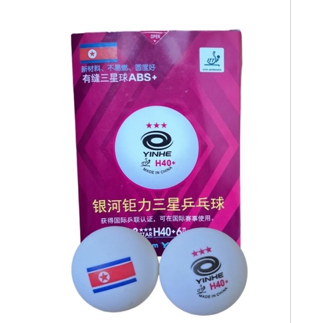 Jual Bola Ping Pong Yinhe H40+ 3 Star Ball / Bola Pingpong / Bola Tennis Meja | Shopee Indonesia