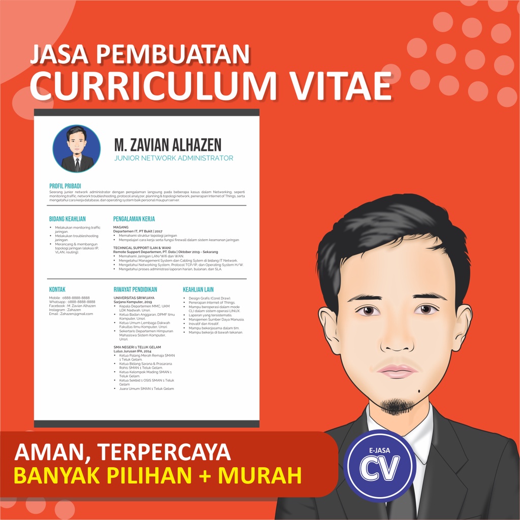 Jual Jasa Buat CV | Jasa Edit CV | Curriculum Vitae ATS Friendly ...