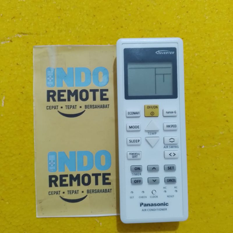 Jual REMOTE AC PANASONIC INVERTER ECONAVI NANOE-G GRADE ORIGINAL ...