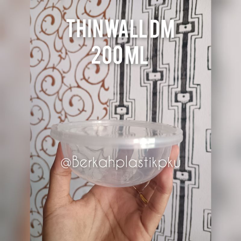 Jual Thinwall DM Mangkok Bulat 200 ml isi 25 pcs | Shopee Indonesia