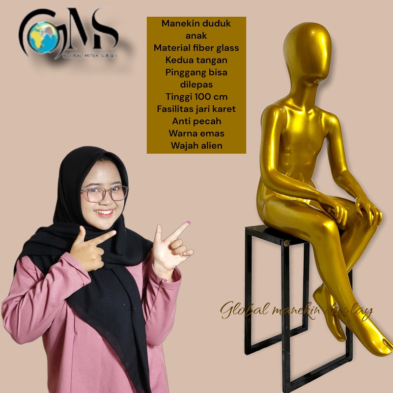 Jual Manekin Anak Duduk | Manekin Duduk Fiberglass | Patung Manekin ...