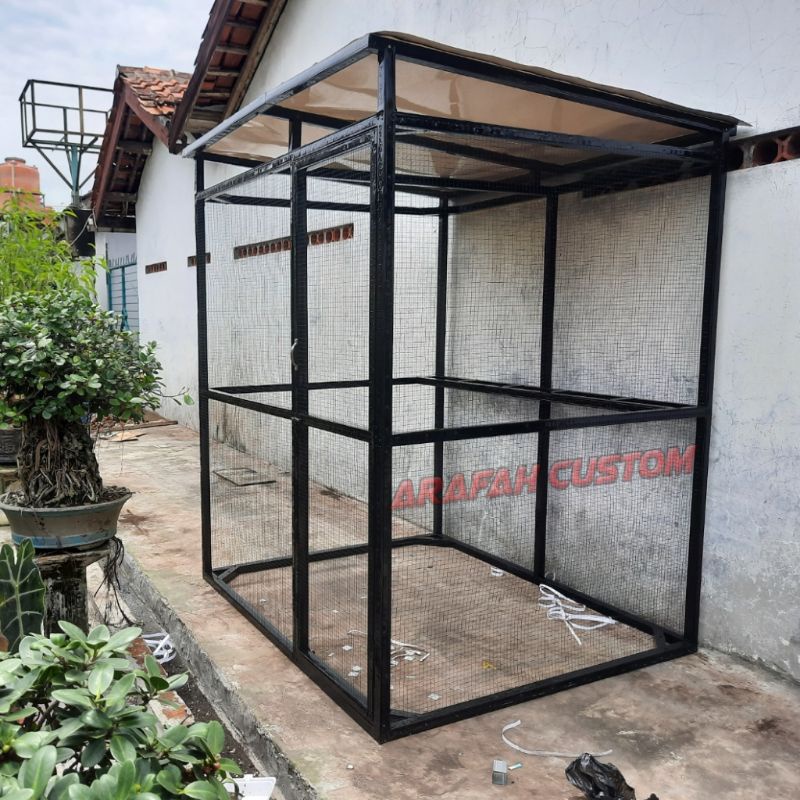 Jual Sangkar Kandang Burung Koloni Aviary Super Besar Jalak Murai Beo ...