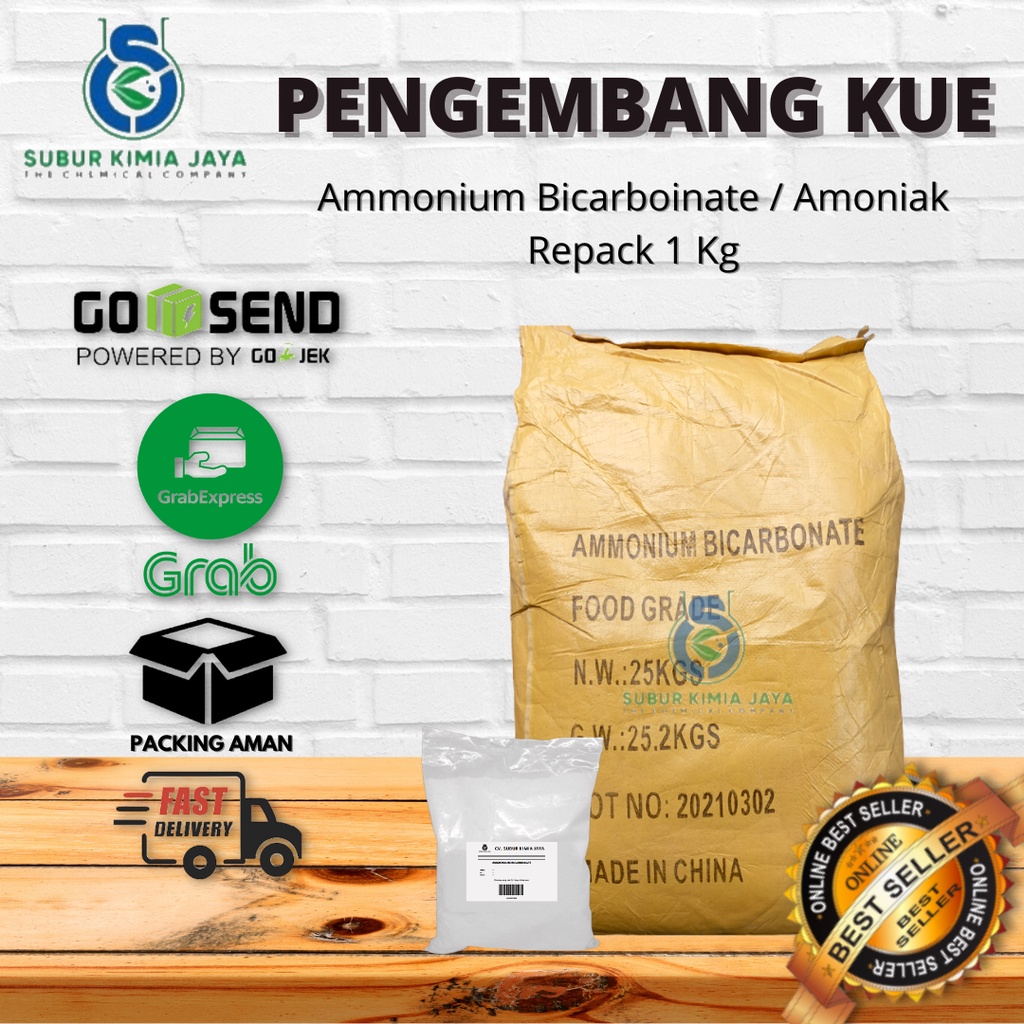Jual Amoniak Pengembang Makanan/ Amonium Bicarbonat Kue / Ambik 1 kg ...