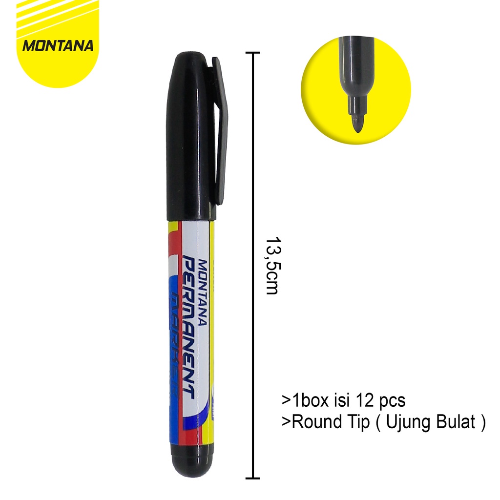 Jual Spidol Permanent Hitam Spidol Hitam | Shopee Indonesia