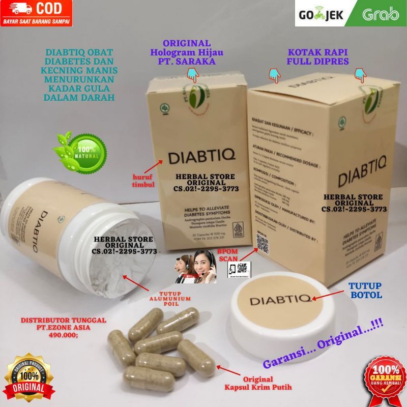 Jual DIABTIQ ASLI ORIGINAL OBAT DIABETES DAN KENCING MANIS TURUNKAN ...