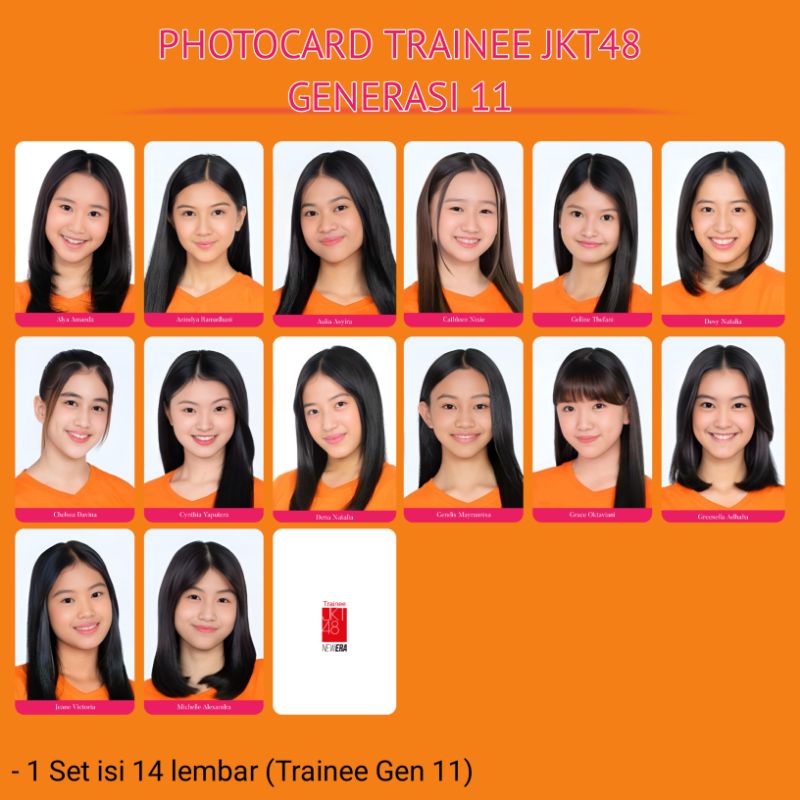 Jual Photocard JKT48 edisi foto Kabesha Trainee Generasi 10 & 11 Unofficial | Shopee Indonesia