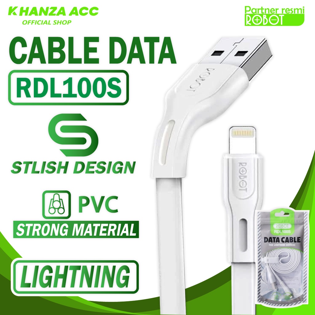 Jual Kabel Data Robot RDL100S Lighting Iphone 2A | Shopee Indonesia