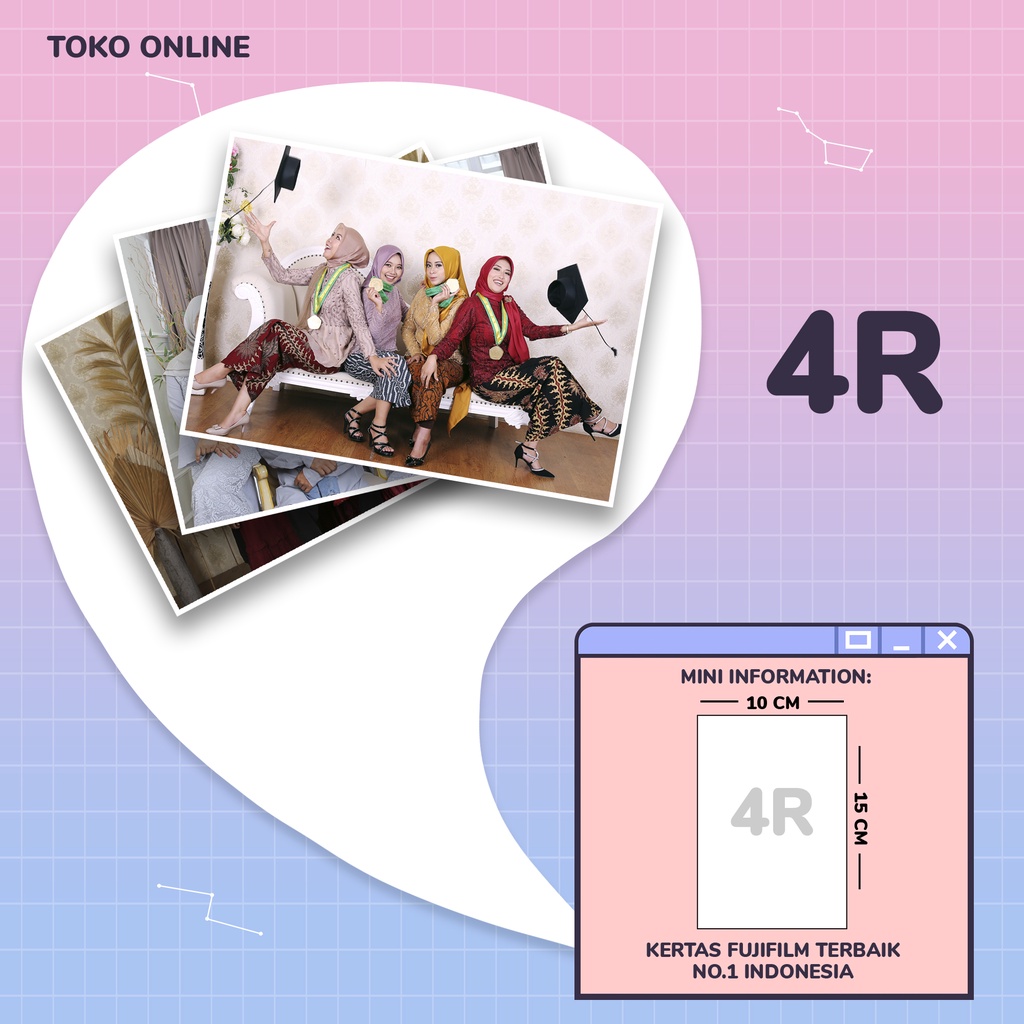 Jual Cetak 4R foto lab / cetak foto 4R paper FUJIFLIM | Shopee Indonesia