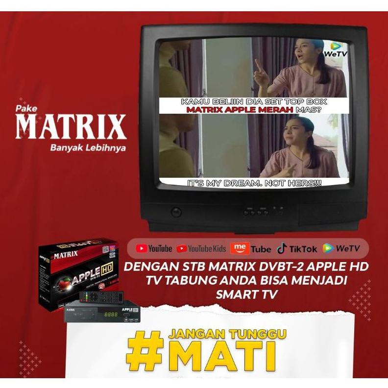Jual Quality Control SET TOP BOX MATRIK APPLE MERAH FULL HD DVB T2 & C ...